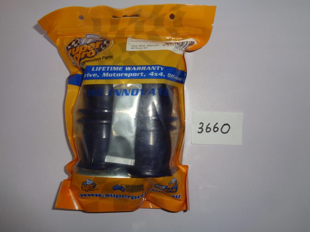 SuperPro poly bushes, rear upper trailing arm, JK